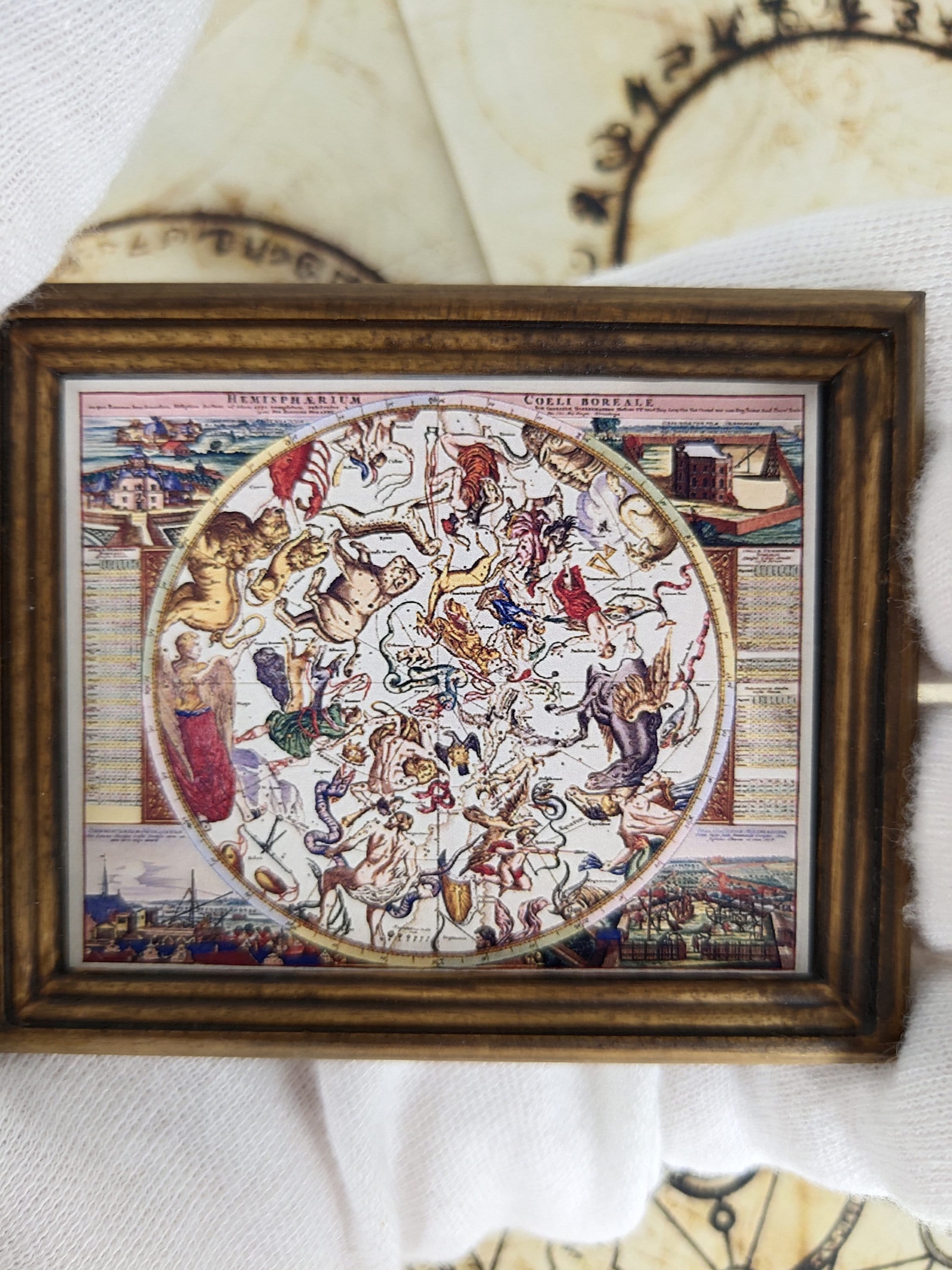 Mini Paintingvintage Map Serieshandmade Vintage Photo Frames, Miniature ...