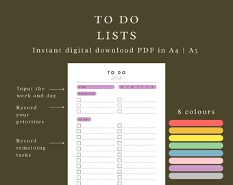 Task Checker Print - Etsy