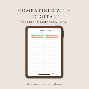 Printable Sinking Funds Tracker | Track Your Saving | Digital Download ...