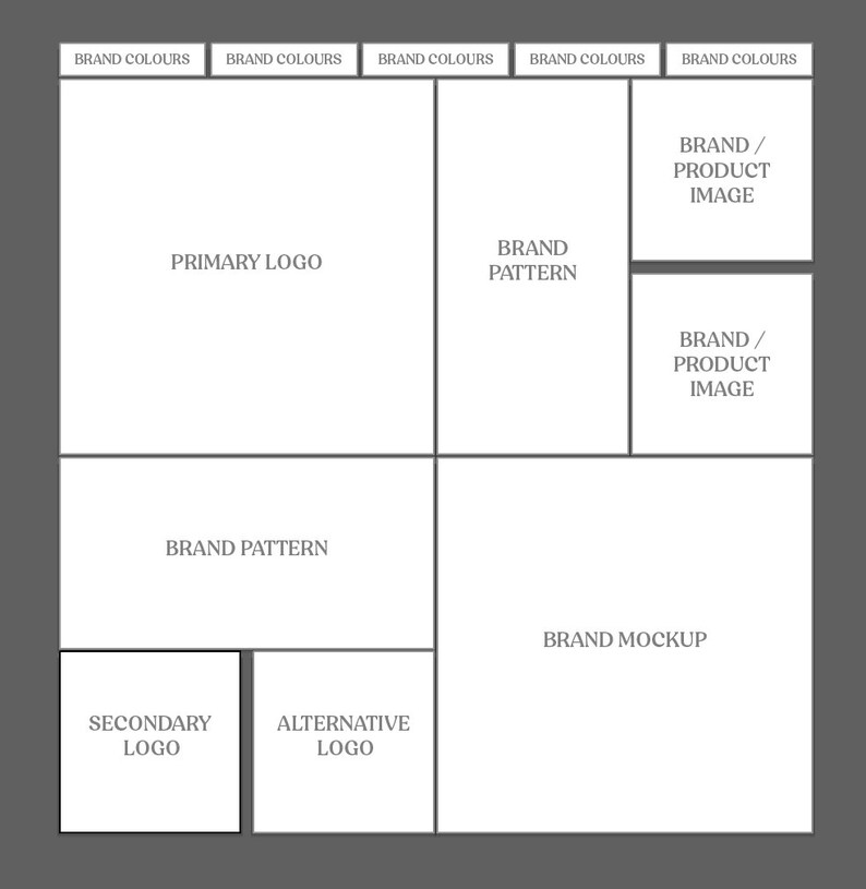 Brand Board Template for Illustrator | Instant Download I Adobe ...
