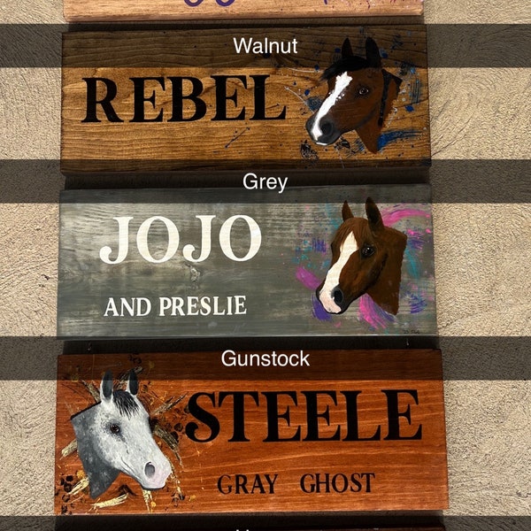 Horse Stall Signs - Etsy