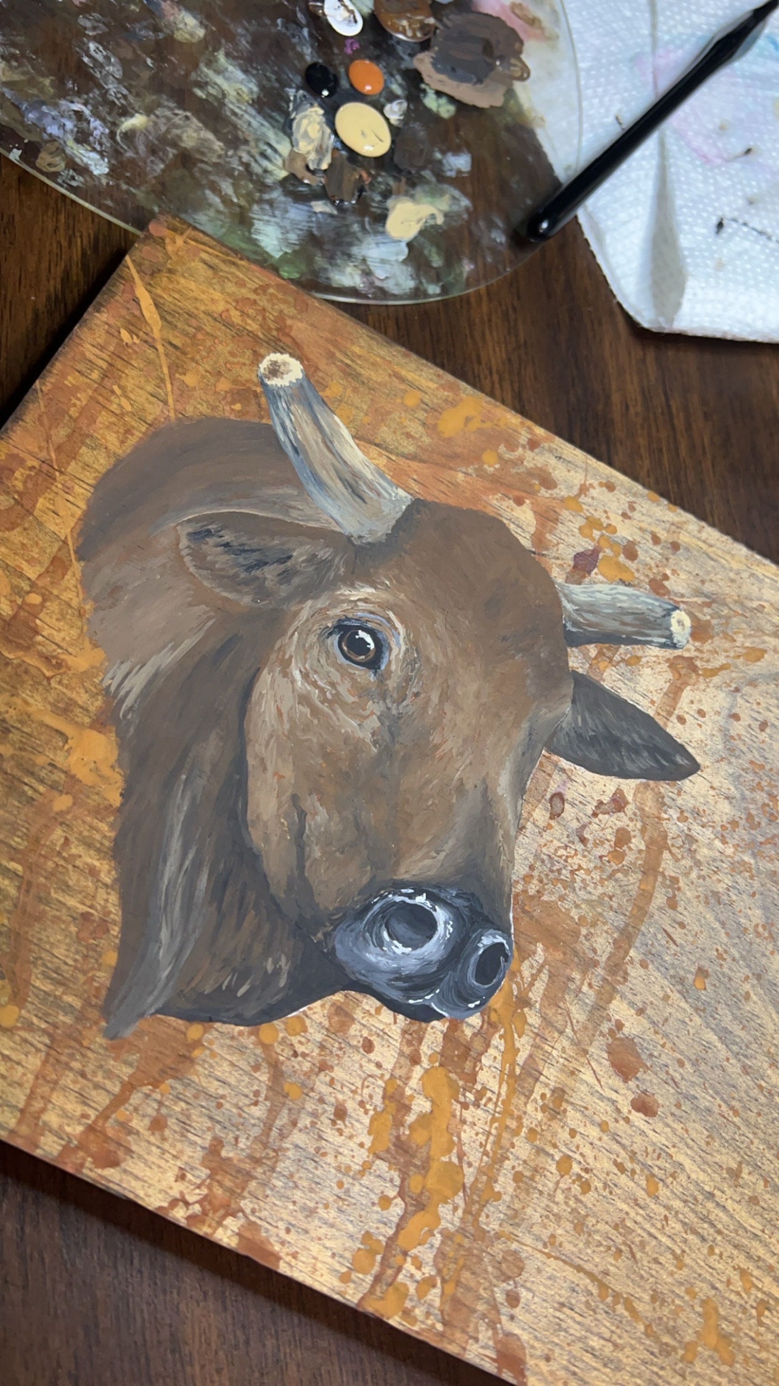 Hand Painted Custom Bull Sign - Etsy