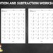 Math Practice Worksheets for Grade 1, Addition and Subtraction ...