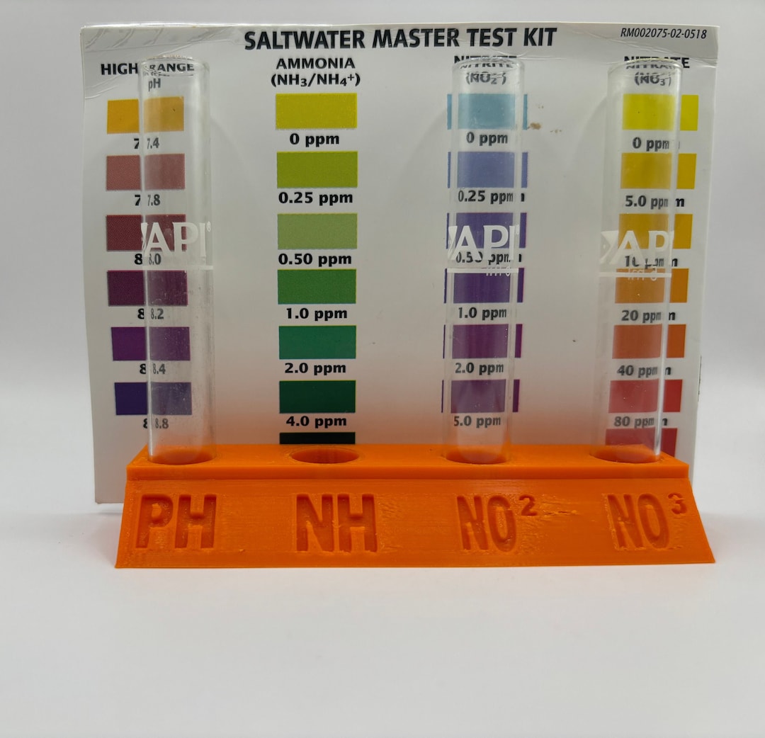 API Aquarium Water Test Kit Tube and Reference Card Holder - Etsy