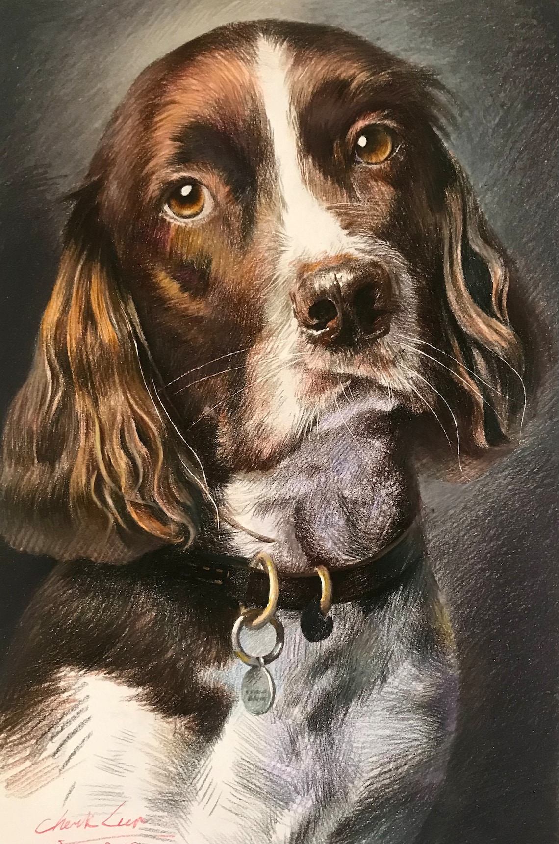 Custom Dog Pet Portraits Pet Memorial Personalized Gifts - Etsy