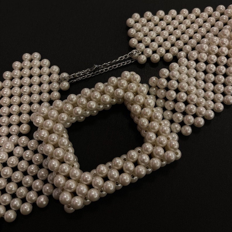 Pearl Belt Beaded Belt Pearl Strap Individual Belt Bridal - Etsy