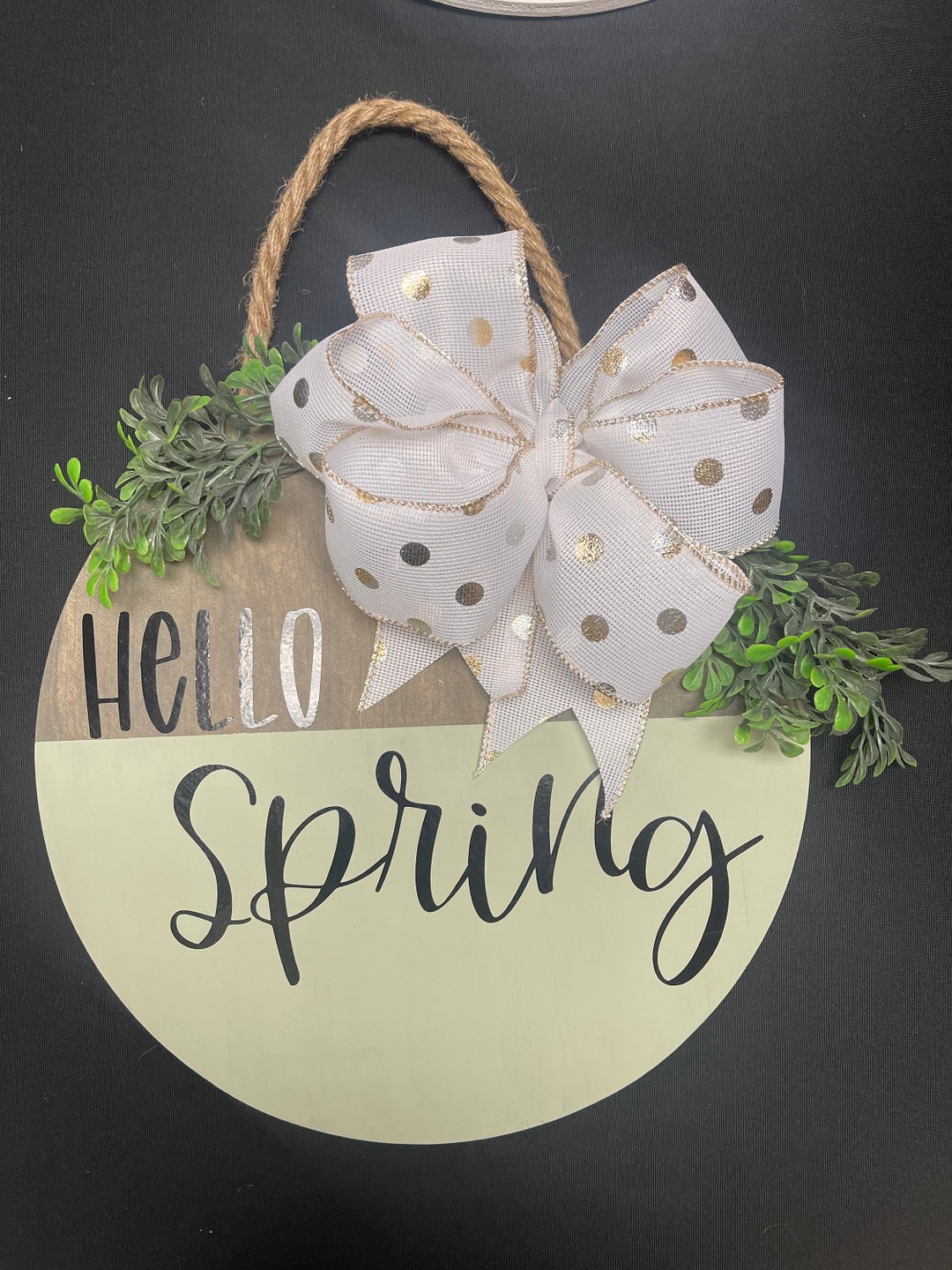 12” Hello Spring Door Hanger - Etsy
