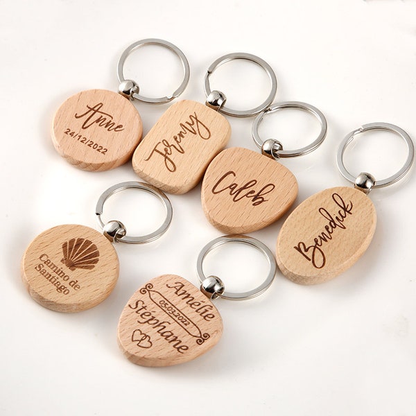 Wooden Key Chain - Etsy