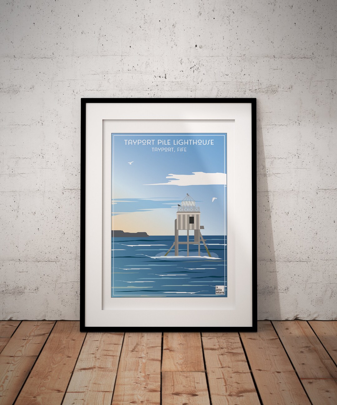 Tayport Pile Lighthouse Poster, Tayport, Fife, Scotland, Lighthouse ...