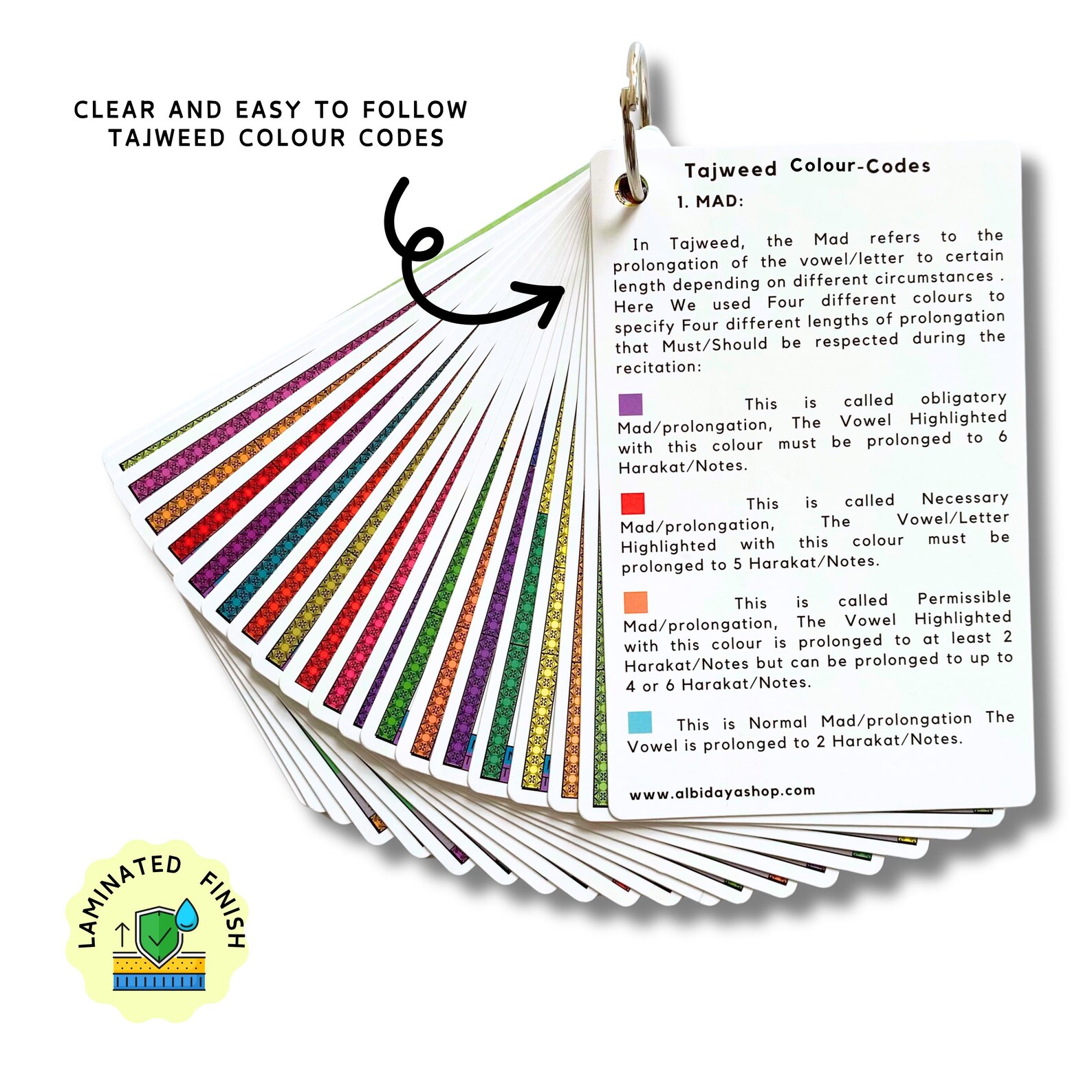 Short Surah Cards, Quran With Tajweed, Transliteration, Islamic Gifts ...