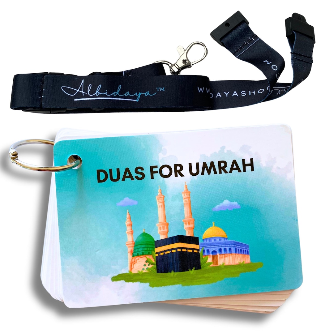 Umrah Dua Flash Cards: Step-by-step Guide With Lanyard - Etsy
