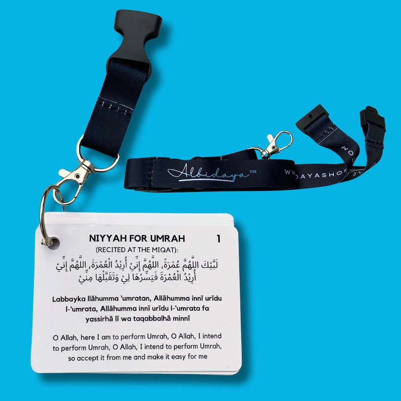 Umrah Dua Flash Cards: Step-by-step Guide With Lanyard - Etsy