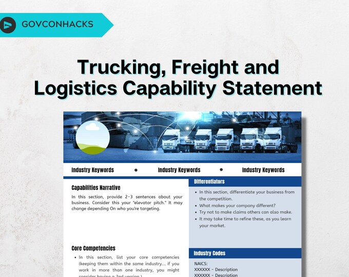 Professional Transportation Logistics Trucking Freight Capability ...