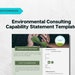 Environmental Consulting Capability Statement Federal Government ...