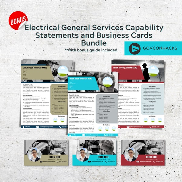 Electrical Business Cards - Etsy