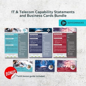 Information Technology & Telecom Capability Statement Template and ...