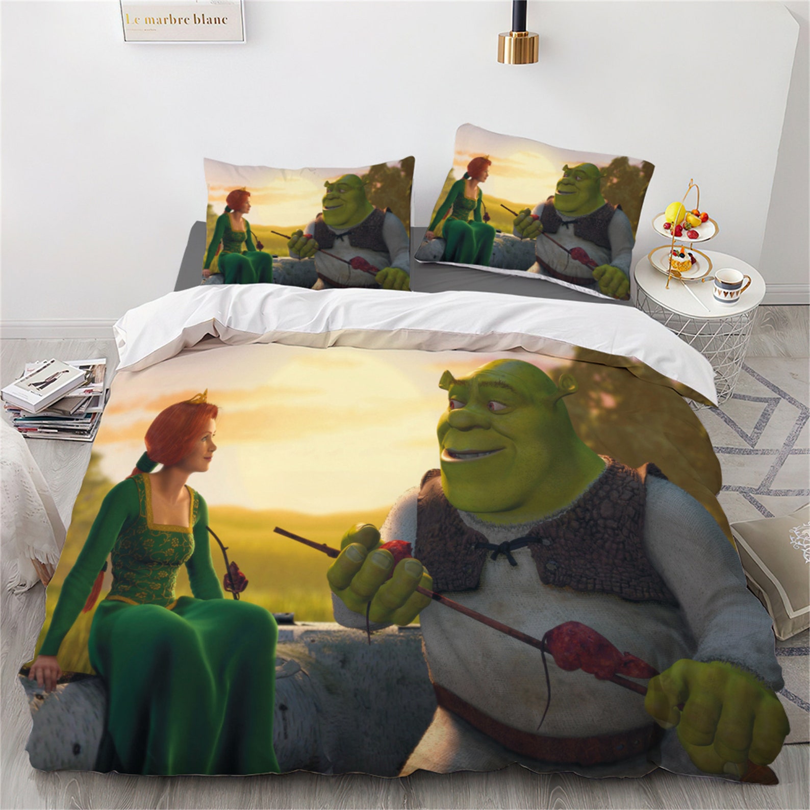 Shrek Printing Three Piece Bedding Set Comfortable and - Etsy
