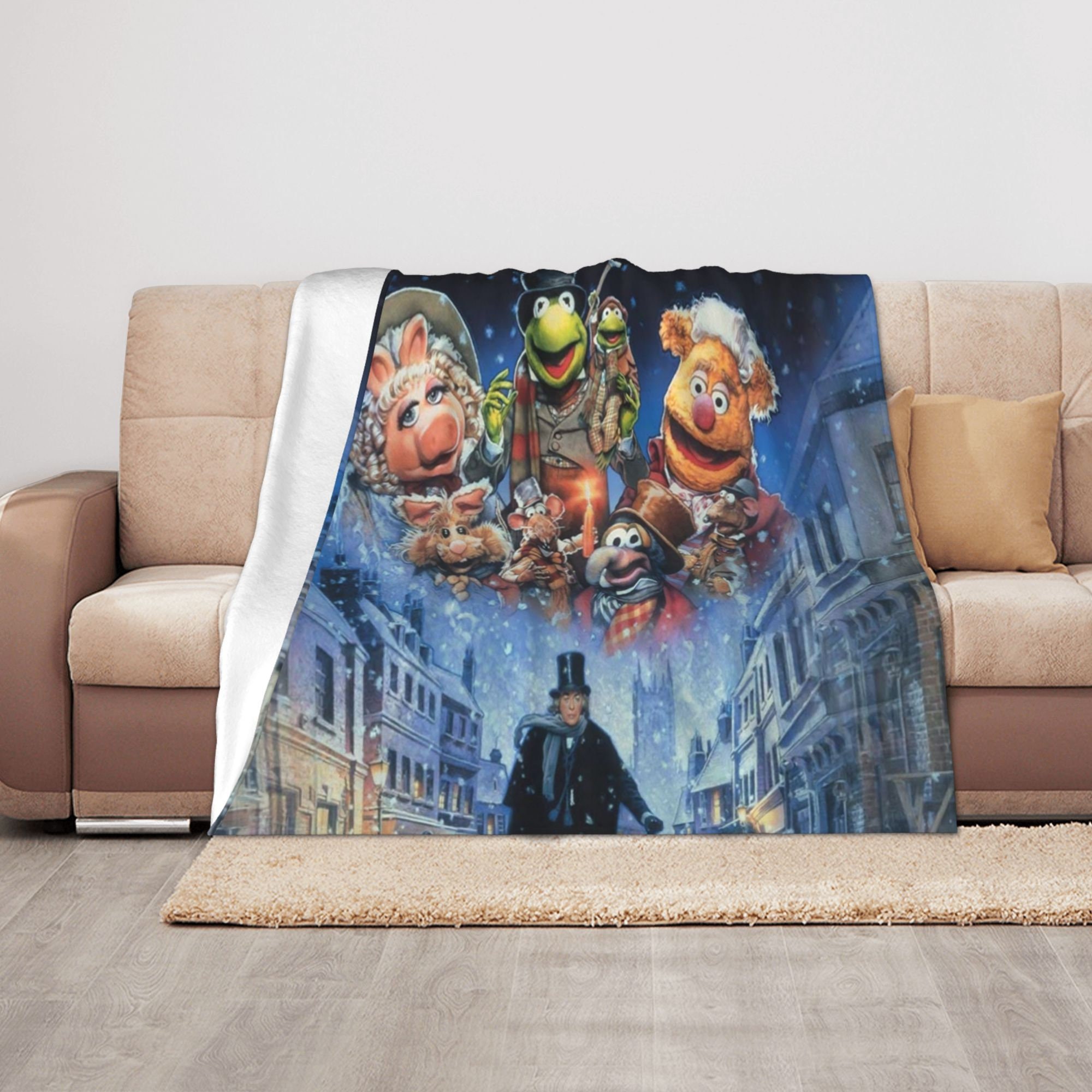 Custom Name Disney the Muppet Christmas Carol Blanket Soft Gift Blanket ...