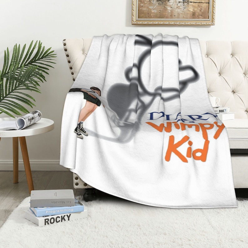 Custom Name Diary of A Wimpy Kid Blanket Soft Gift Blanket - Etsy