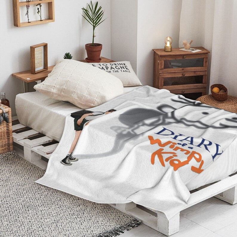 Custom Name Diary of A Wimpy Kid Blanket Soft Gift Blanket - Etsy