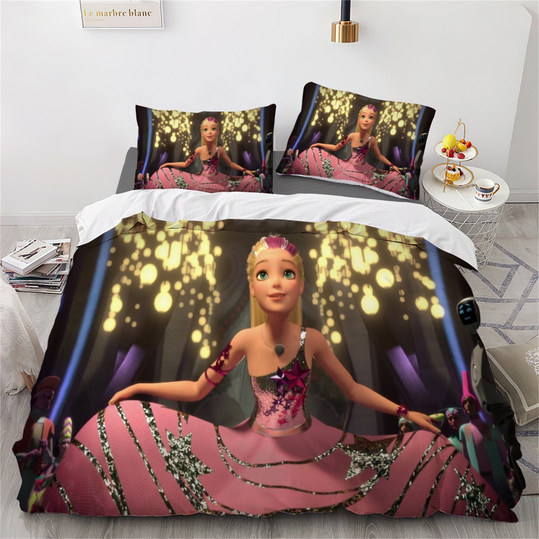 Barbie Printing Three Piece Bedding Set Comfortable and - Etsy