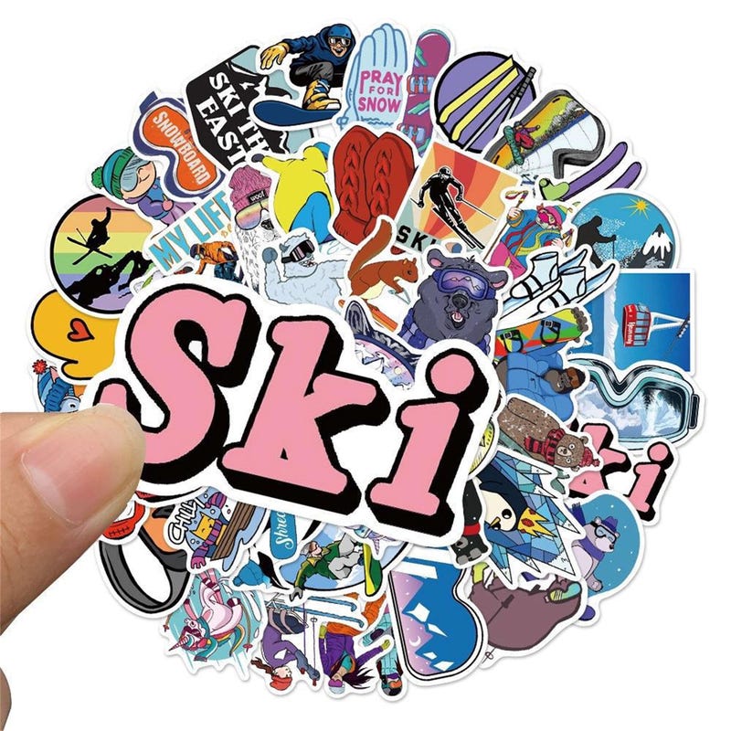 Ski Stickers - Etsy