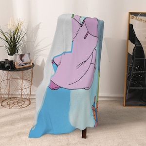 Custom Name Disney Lumpy Blanket Soft Gift Blanket Home Decoration Sofa ...