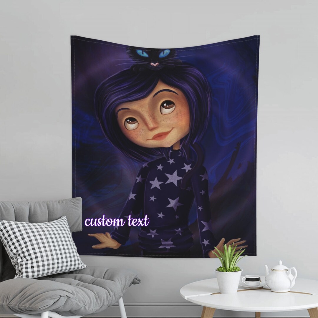 Coraline Tapestries Custom Backdrop Personalize Wedding Tapestry Custom ...