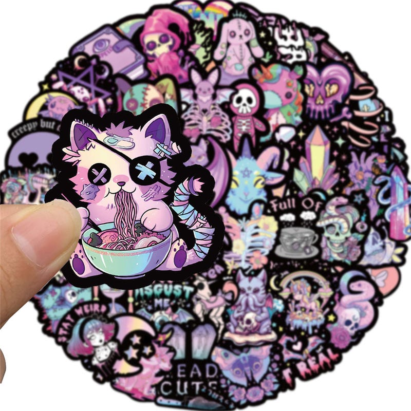 Gothic Stickers - Etsy