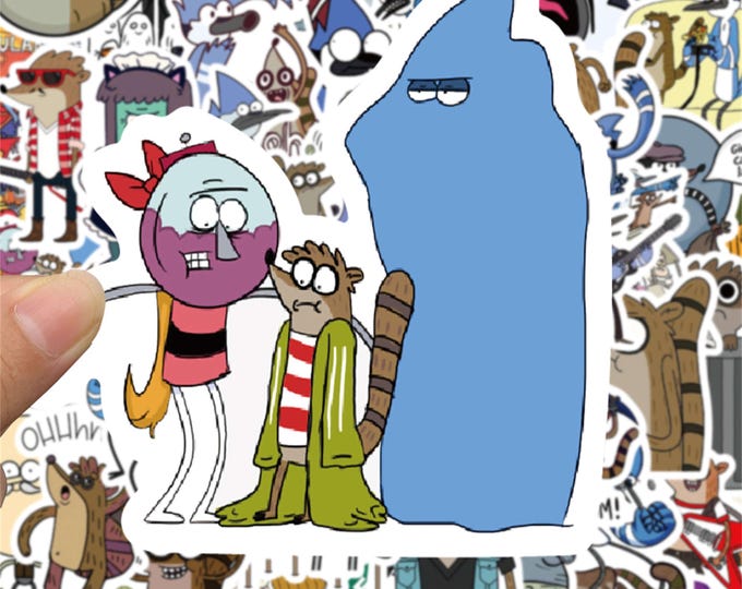 Pizza King Rigby Sticker - Etsy