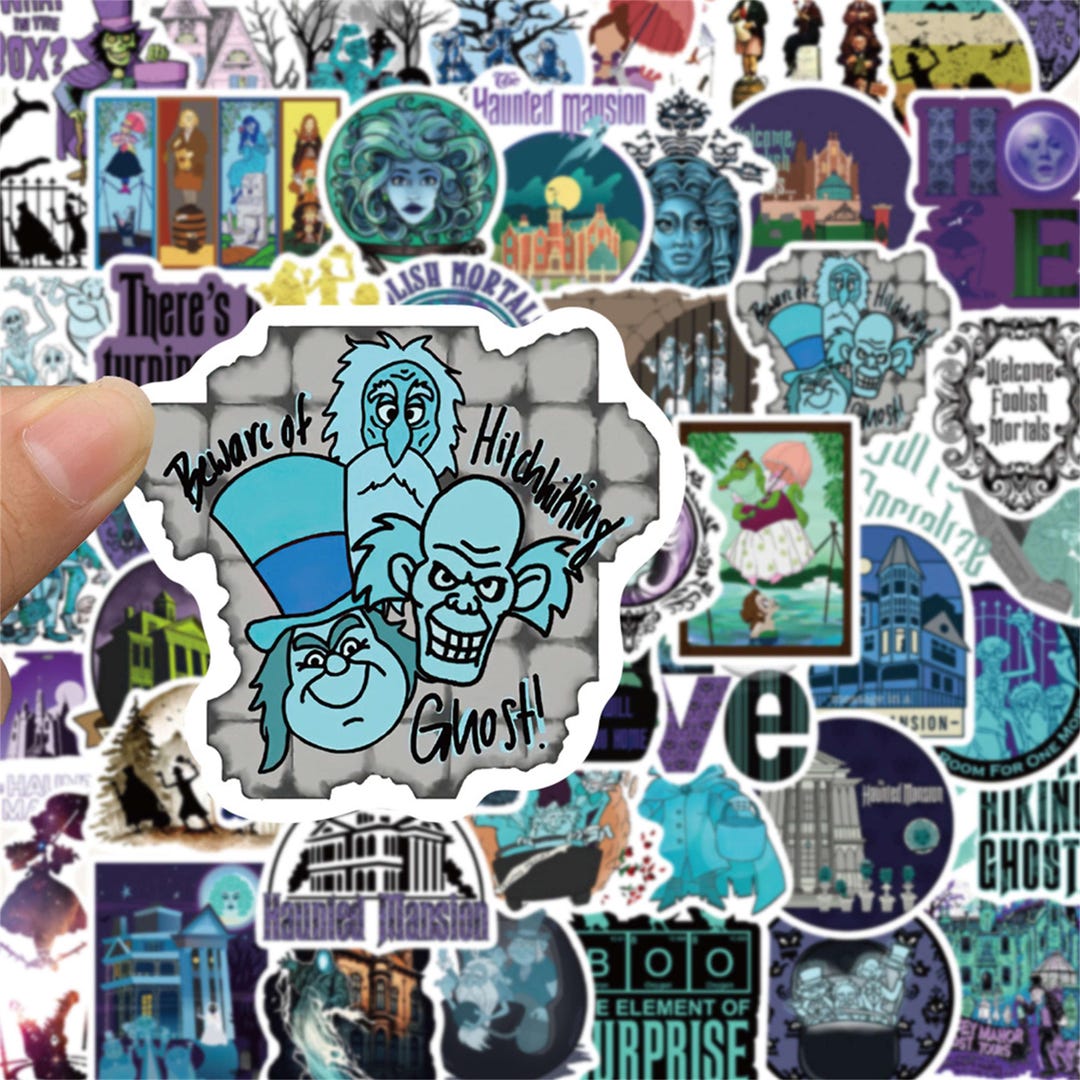 100pcs Haunted Mansion Stickers,decorative Stickers,waterproof Laptop ...