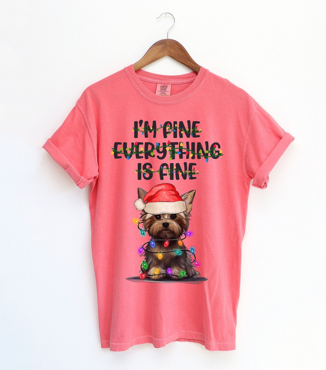 Yorkie Gifts Christmas, Yorkshire Terrier Shirt, Funny Yorkie Mom Gift ...