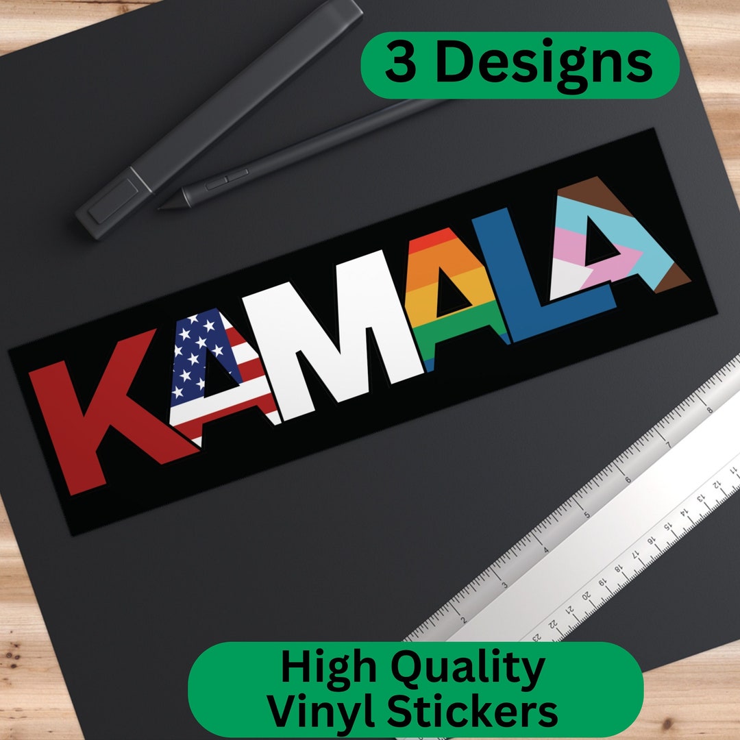 Kamala Harris Bumper Sticker, Vote Kamala Sticker, Liberal Bumper ...