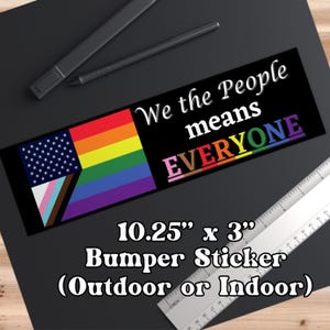 Trans Rights Sticker, LGBTQ Bumper Sticker, Bi Pride, Gay Ally, Social ...
