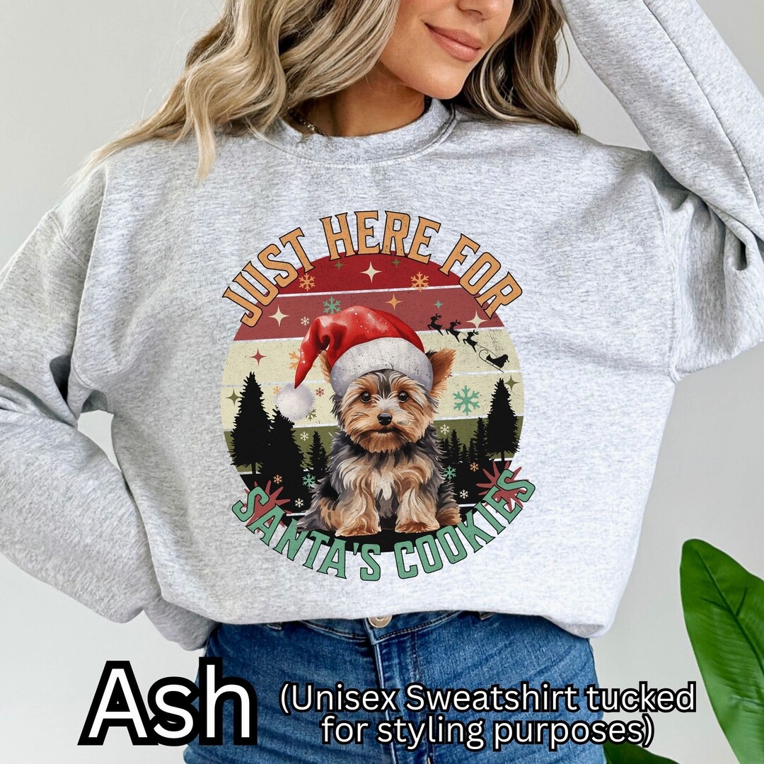 Yorkie Sweatshirt Christmas for Yorkshire Terrier Mom Gift, Yorkie Mama ...