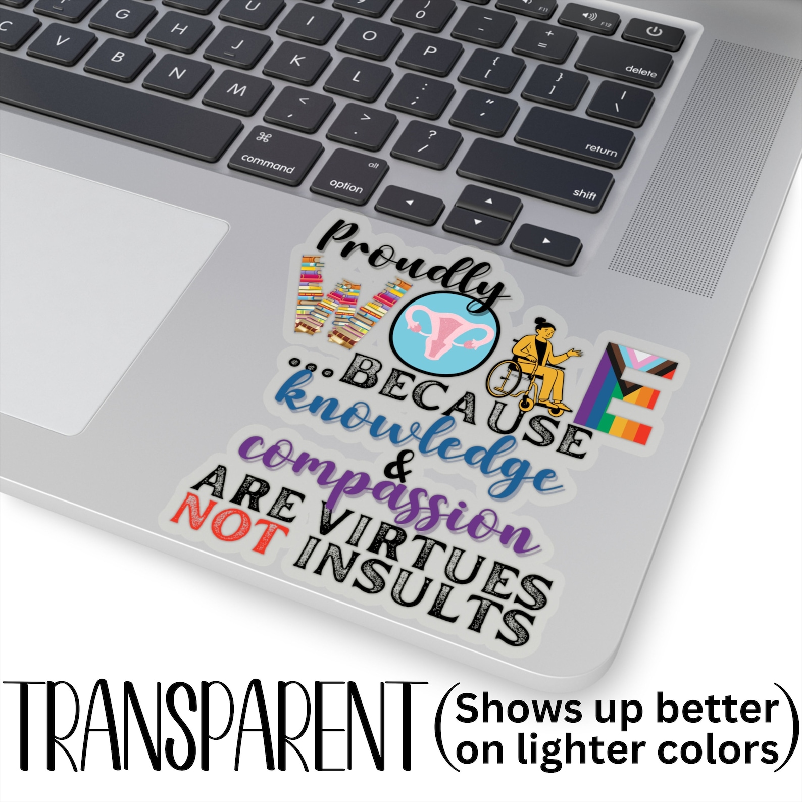 Woke Sticker Trans Rights Bumper Sticker LGBTQ Ally Read - Etsy