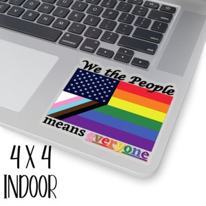Trans Rights Sticker, LGBTQ Bumper Sticker, Bi Pride, Gay Ally, Social ...
