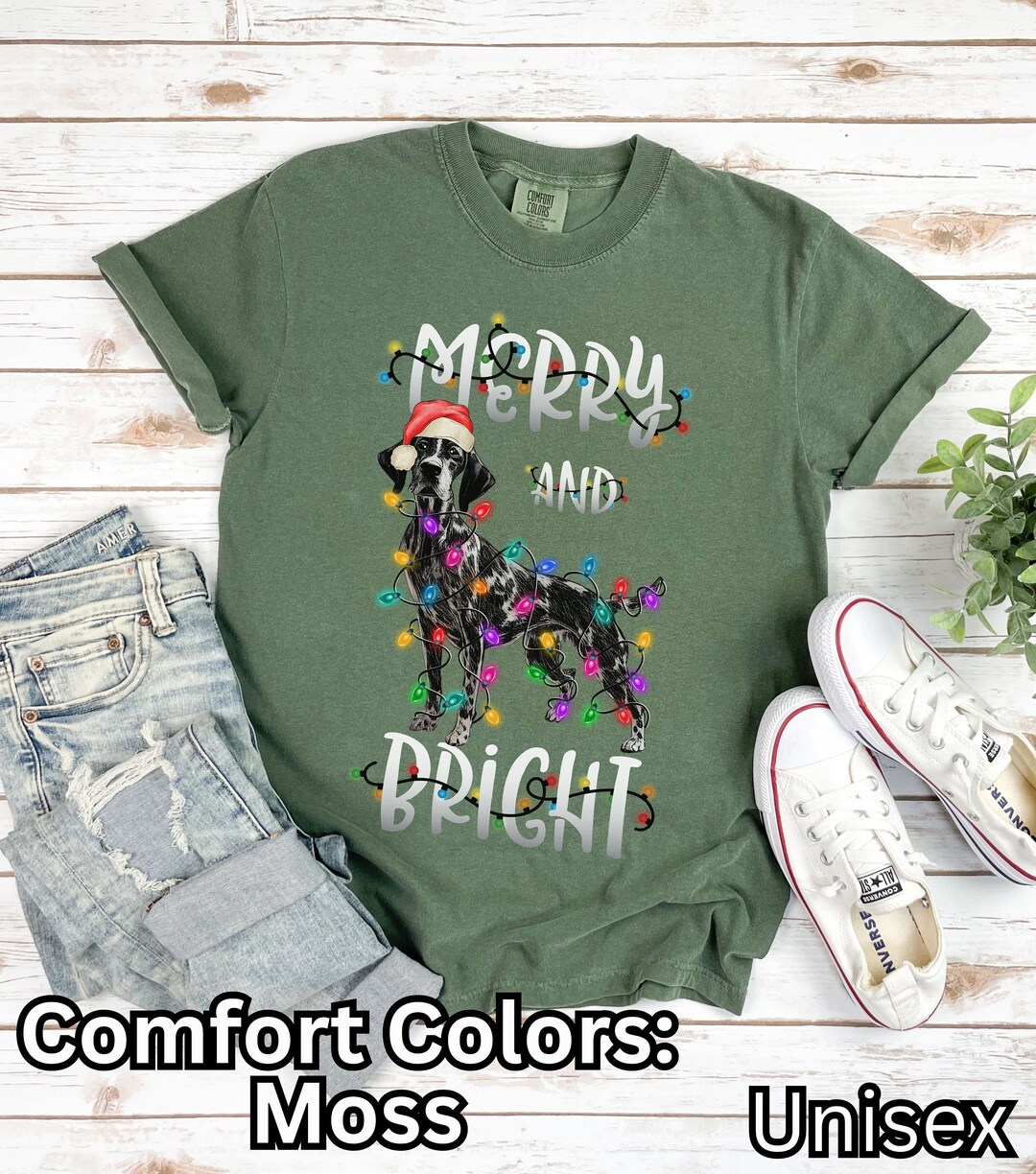 German Shorthaired Pointer Christmas Shirt,gsp Mom Gifts,cute German ...