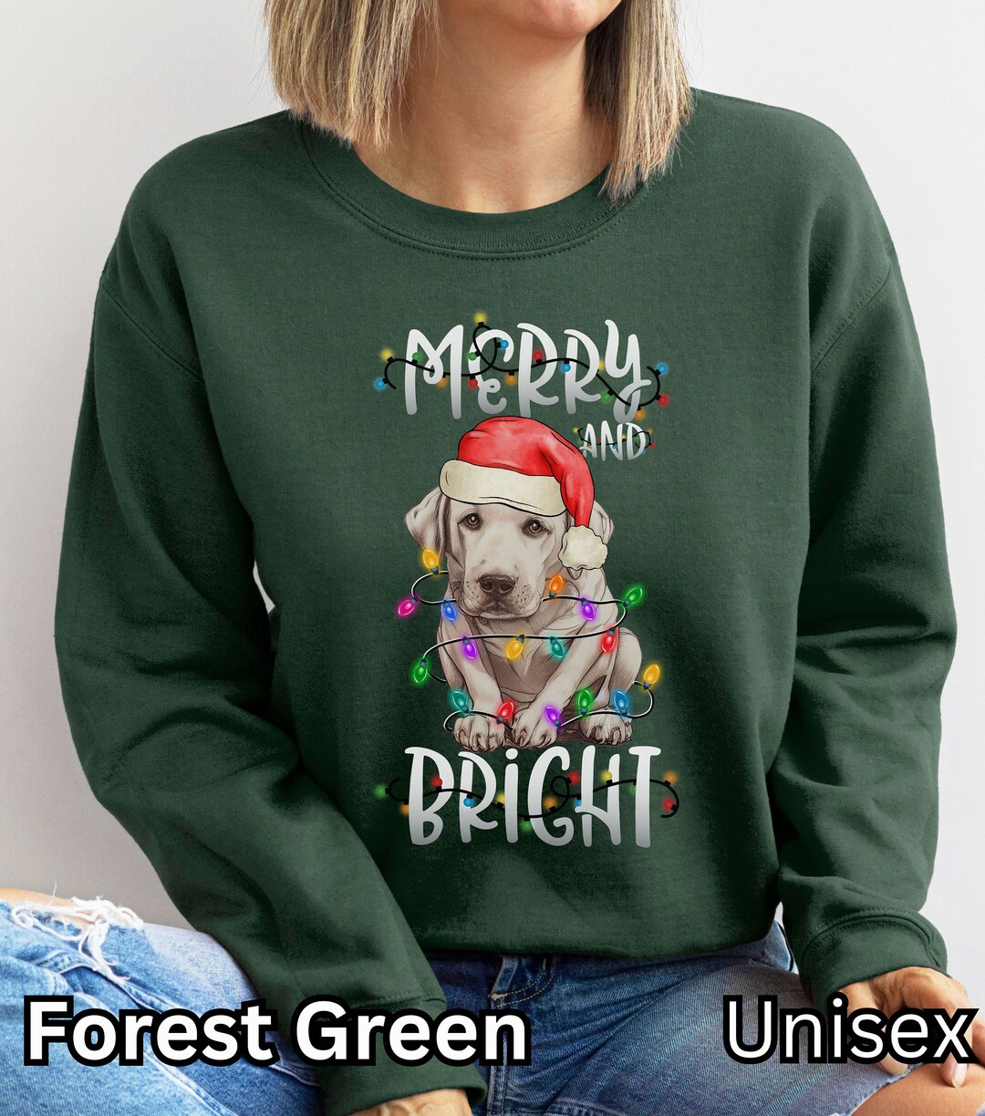 Labrador Retriever Sweatshirt Christmas, Gift for Lab Mom, Cute Lab ...