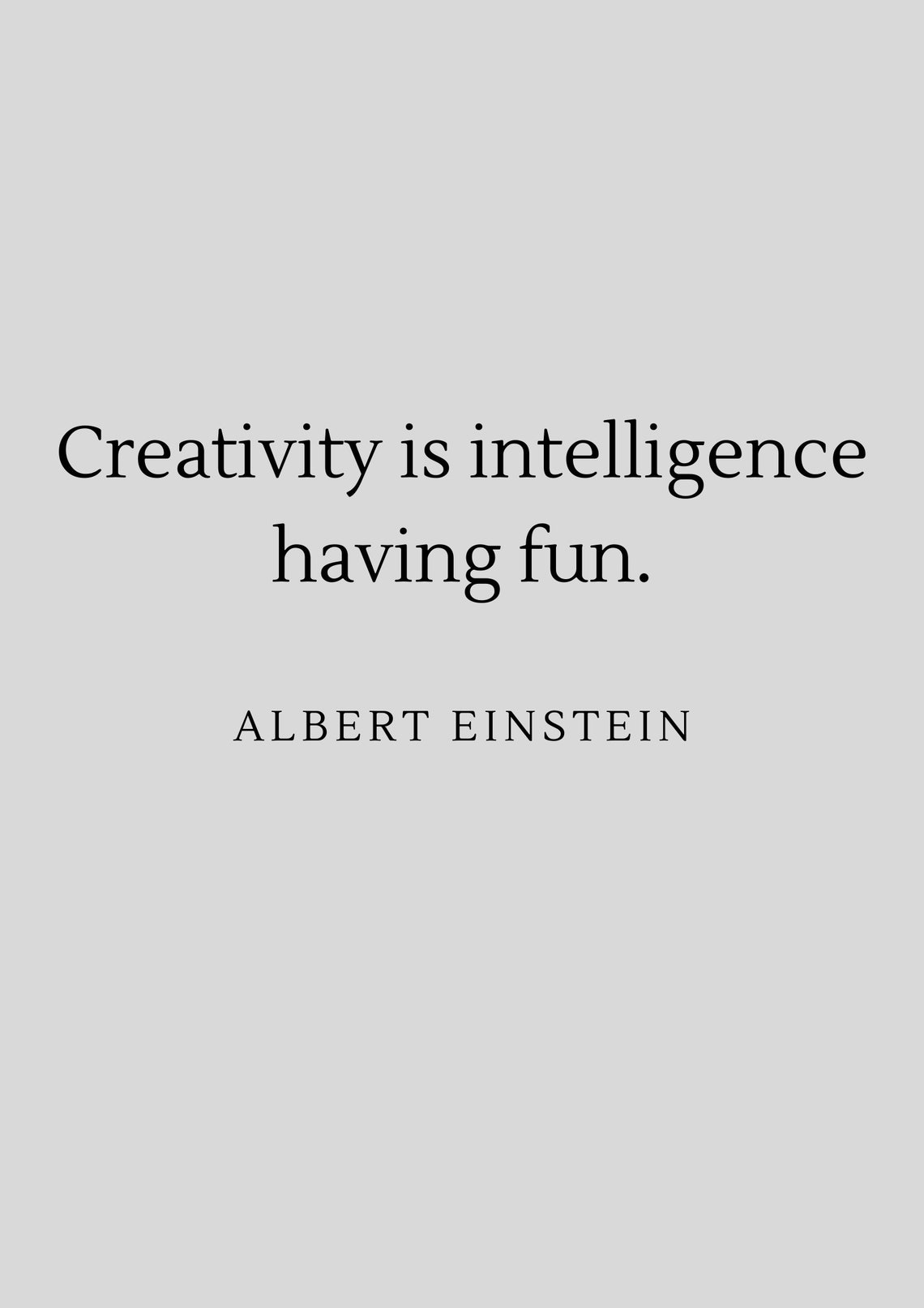 Albert Einstein Quote Poster - Etsy