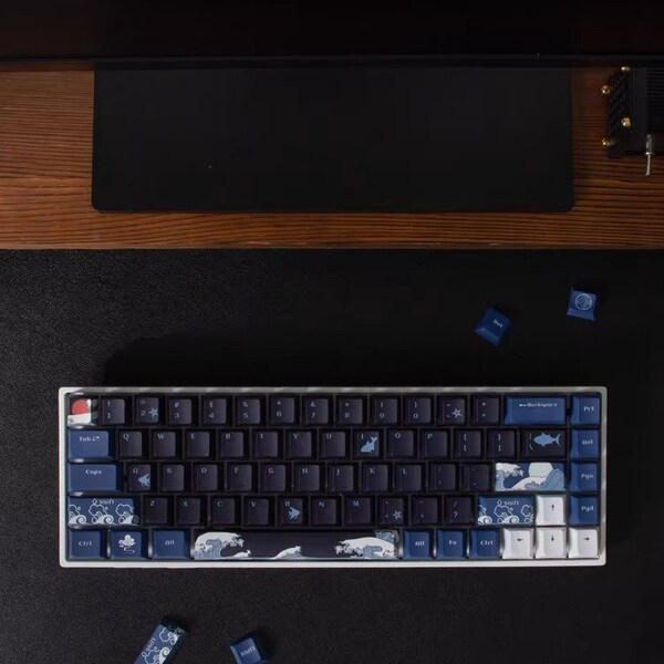 Japanese Wave Keycaps - Etsy
