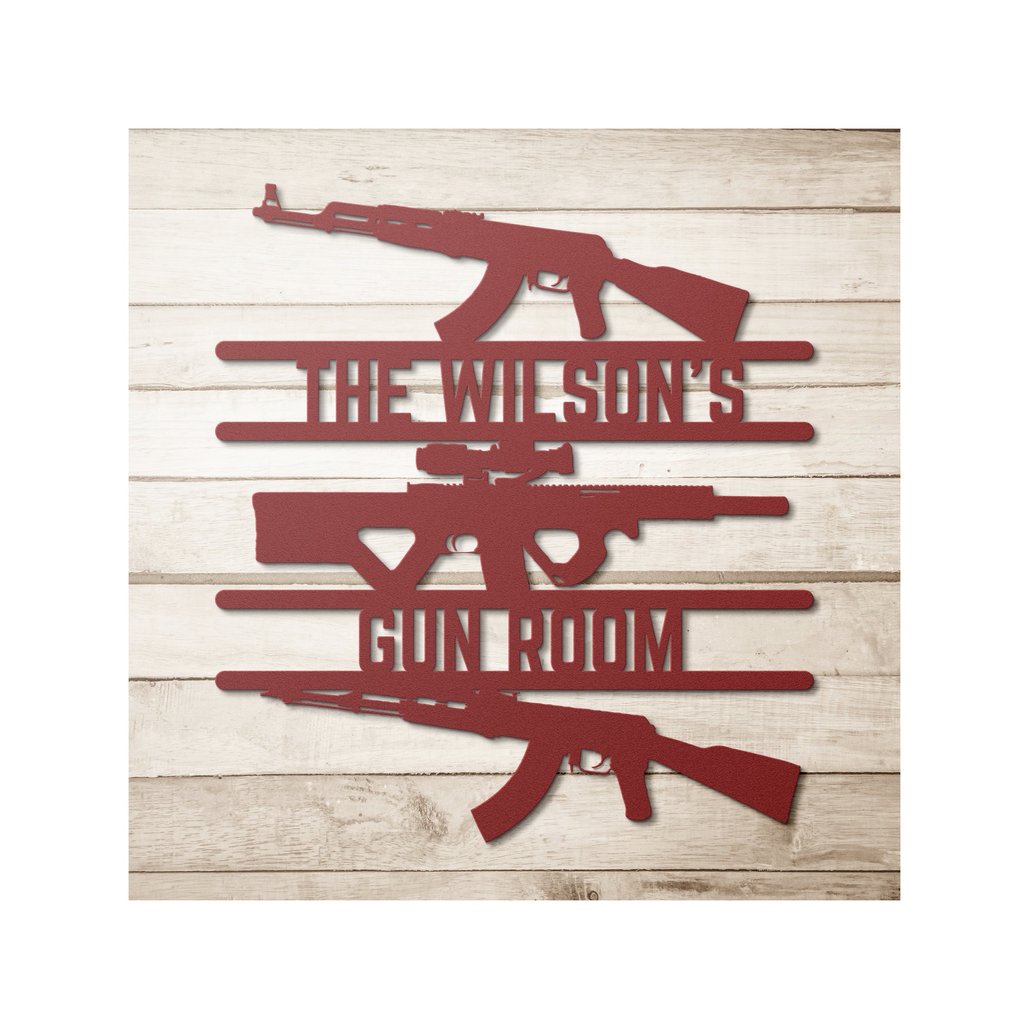 Personalized Metal Gun Sign AK47 Gun Sign AR15 Gun Sign - Etsy