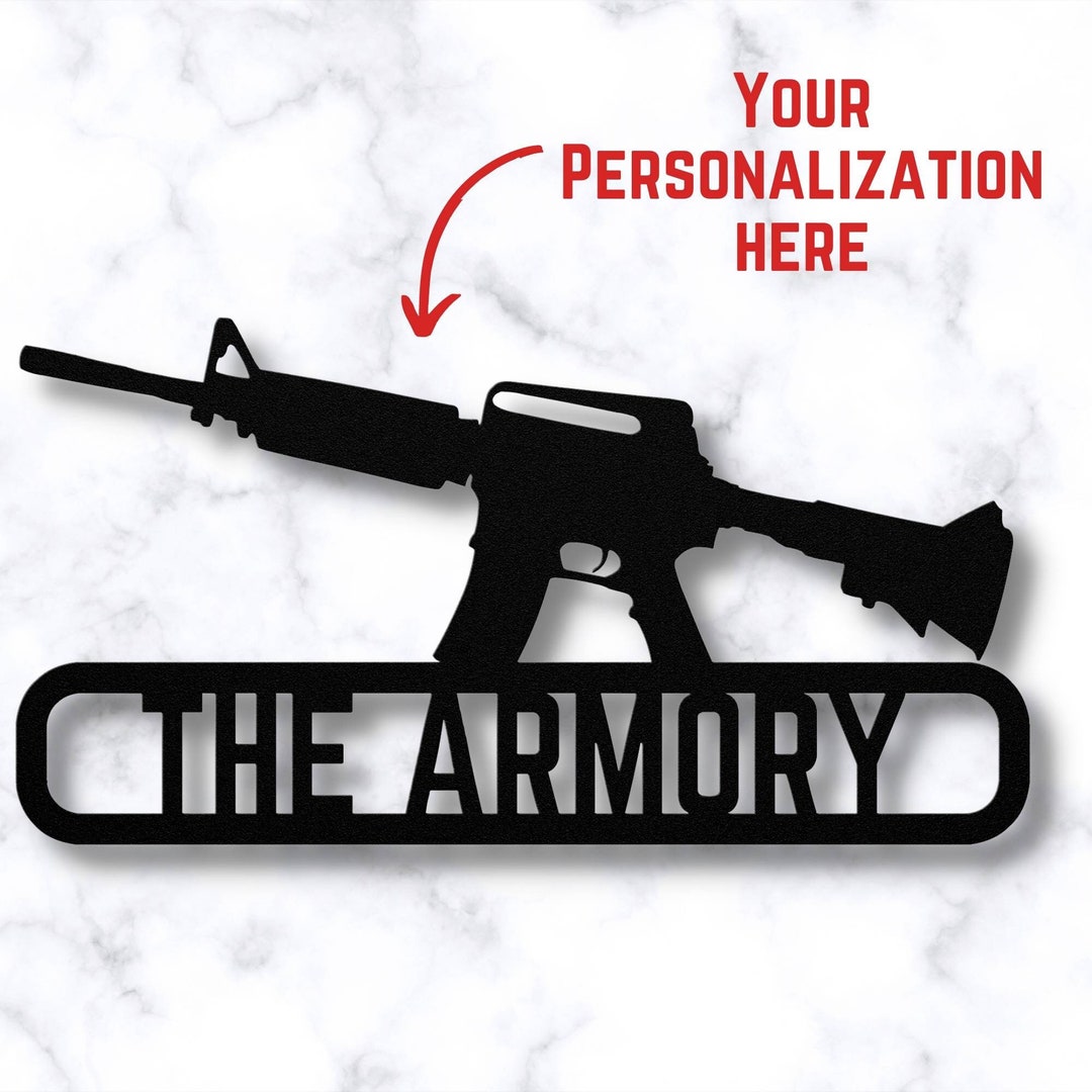 Personalized Gun Signs Gun Room Sign Gun Lovers Gift gun - Etsy