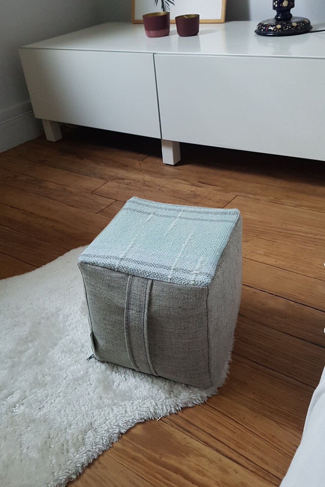 Mini Pouf, Handcrafted Weaving. A Child-sized Seat but Also a Fun Gift ...