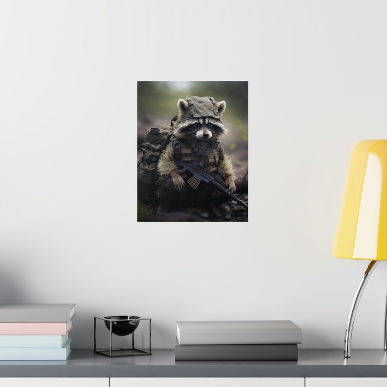 Tactical Raccoon in Vietnam Premium Matte Vertical Posters - Etsy