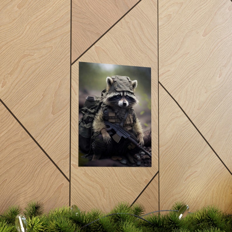 Tactical Raccoon in Vietnam Premium Matte Vertical Posters - Etsy