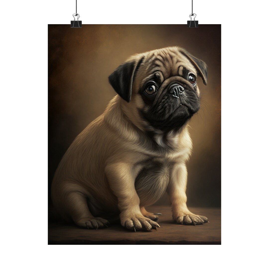 Pug Premium Matte Vertical Posters - Etsy