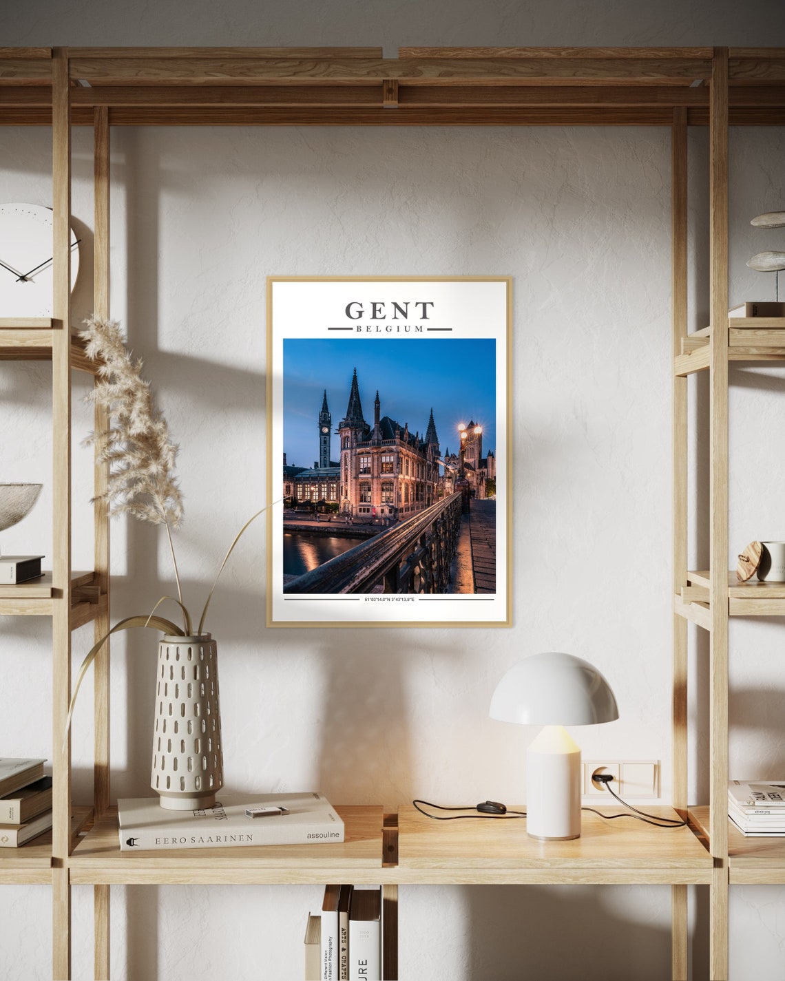Gent Poster, Belgium Print, City, Print, Belgium Poster, Photography ...