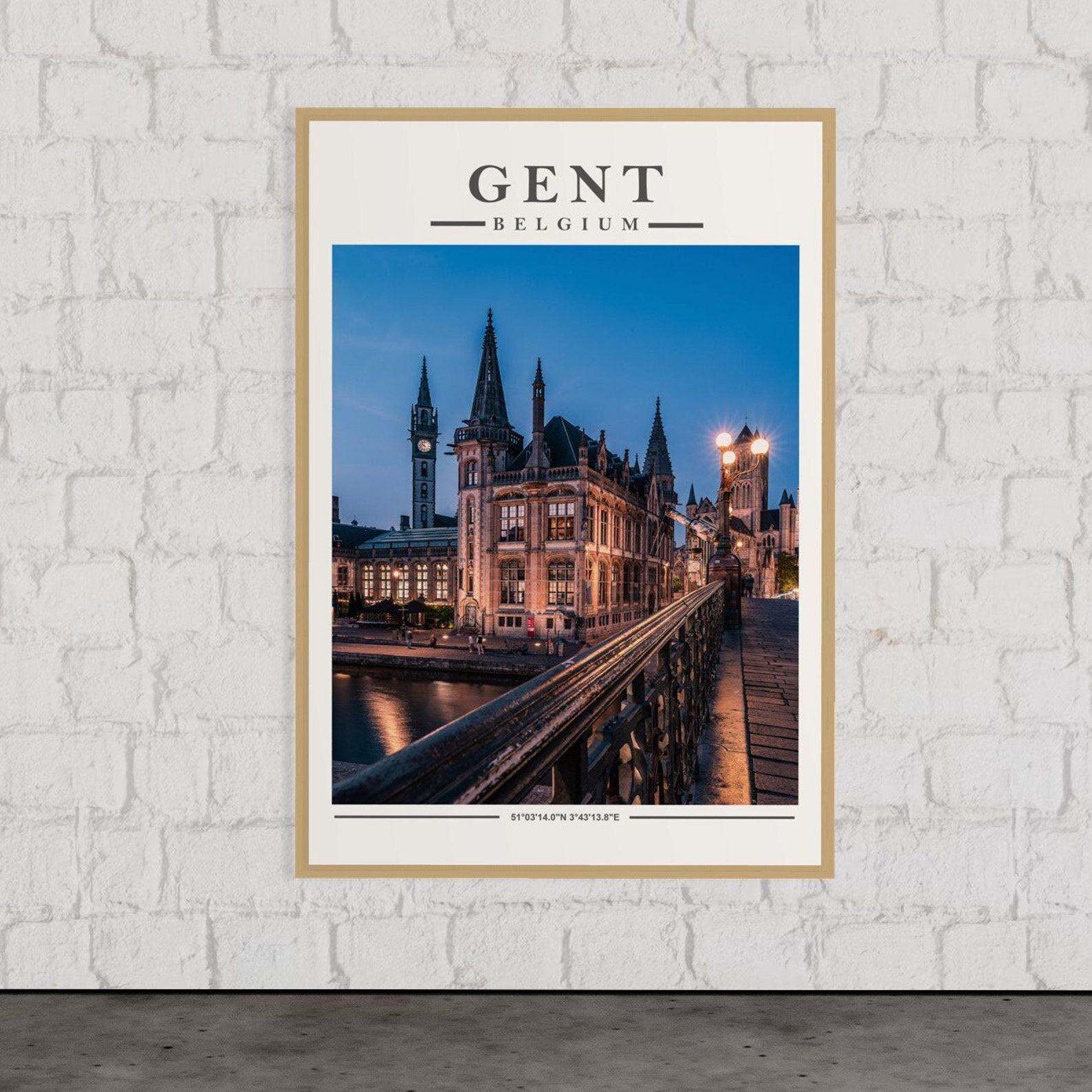 Gent Poster, Belgium Print, City, Print, Belgium Poster, Photography ...