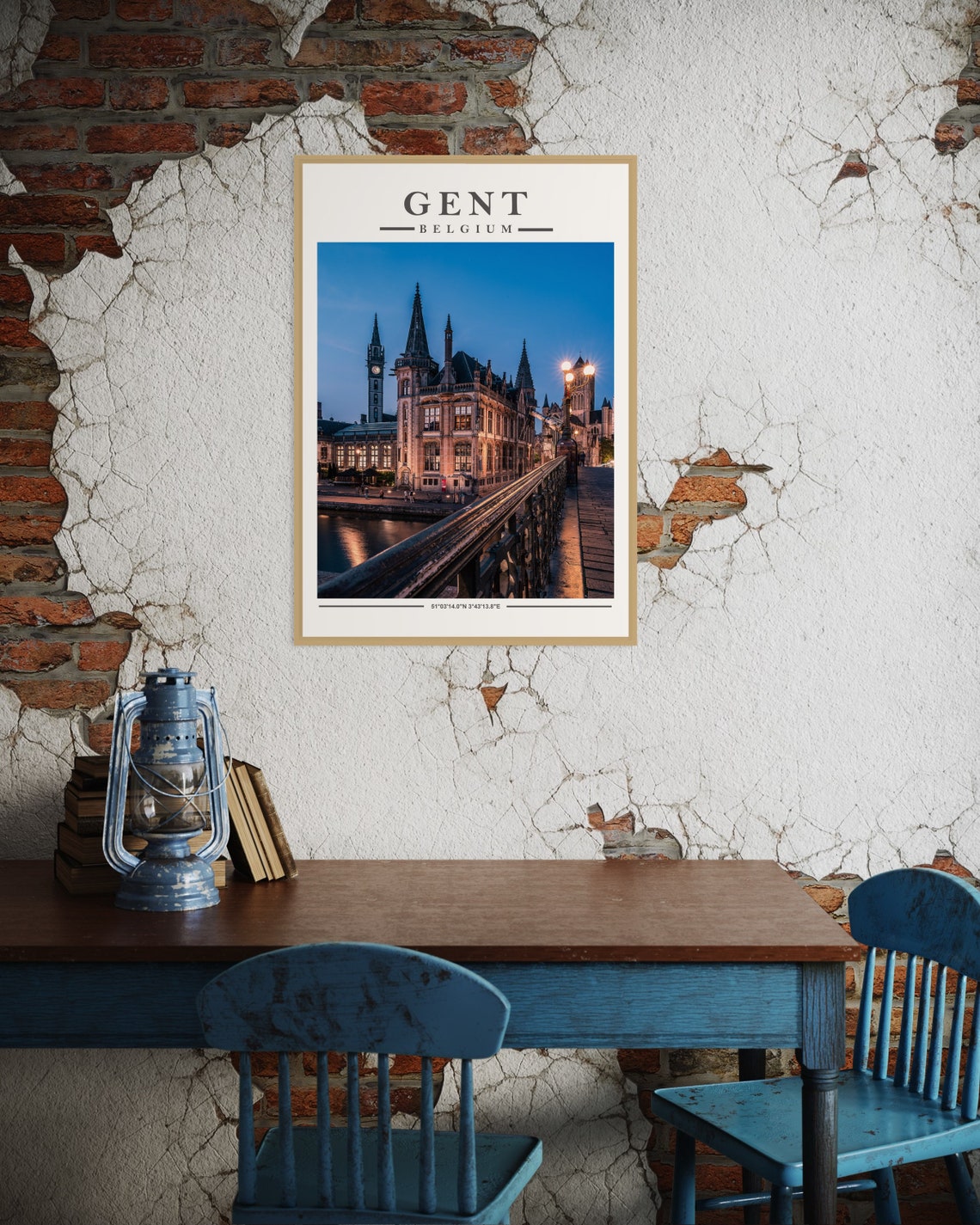 Gent Poster, Belgium Print, City, Print, Belgium Poster, Photography ...